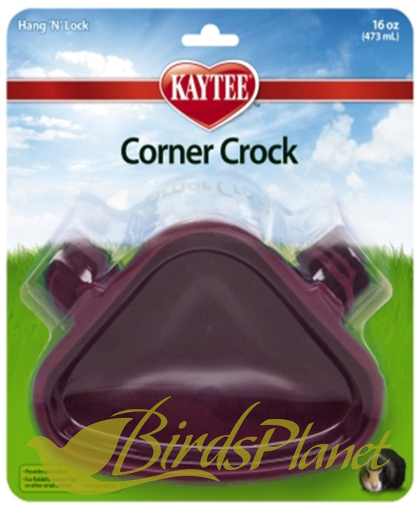 Kaytee Hang -N-Lock Corner Crock – Birds Planet